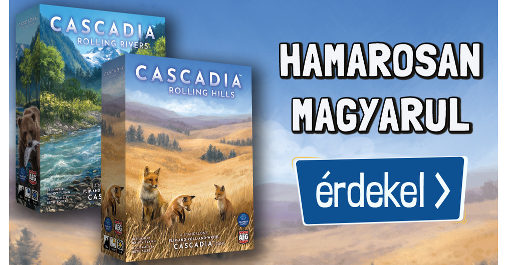 Új megjelenés: Cascadia - Rolling Hills és Rolling Rivers
